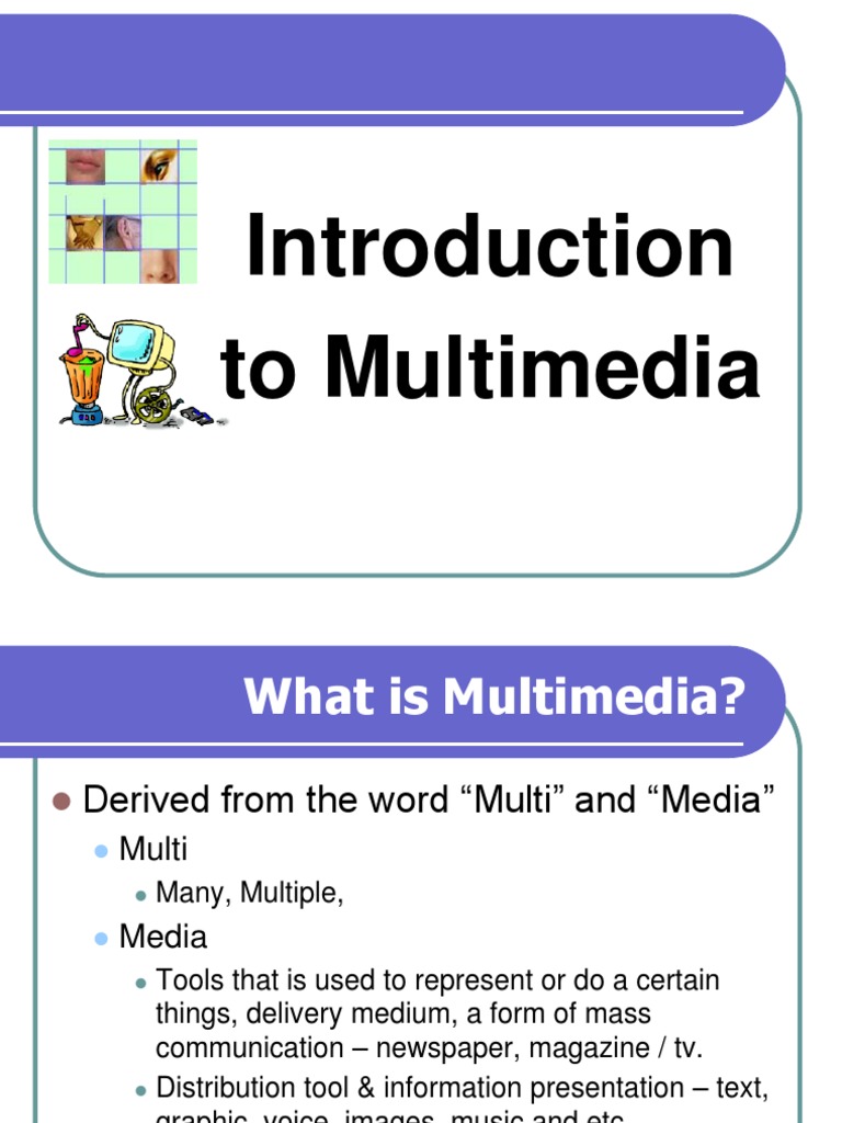 Intro to Multimedia Basics | PDF | Multimedia | Graphics