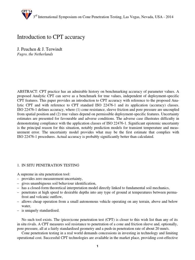 Introduction To CPT Accuracy | PDF | Accuracy And Precision | Calibration