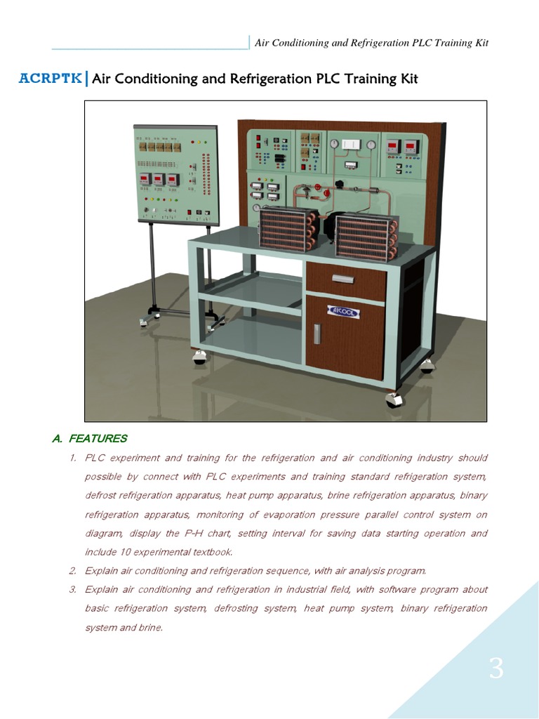 Air Conditioning and Refrigeration PLC Training Kit | PDF ...