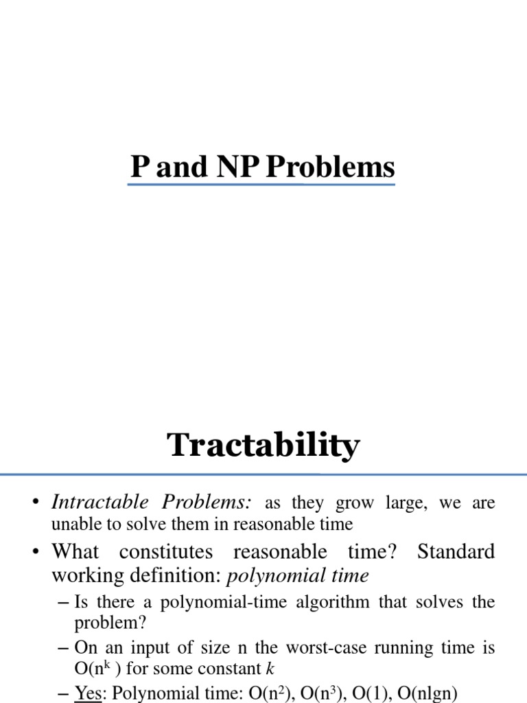 PNP Problems | PDF | Time Complexity | Computational Complexity Theory