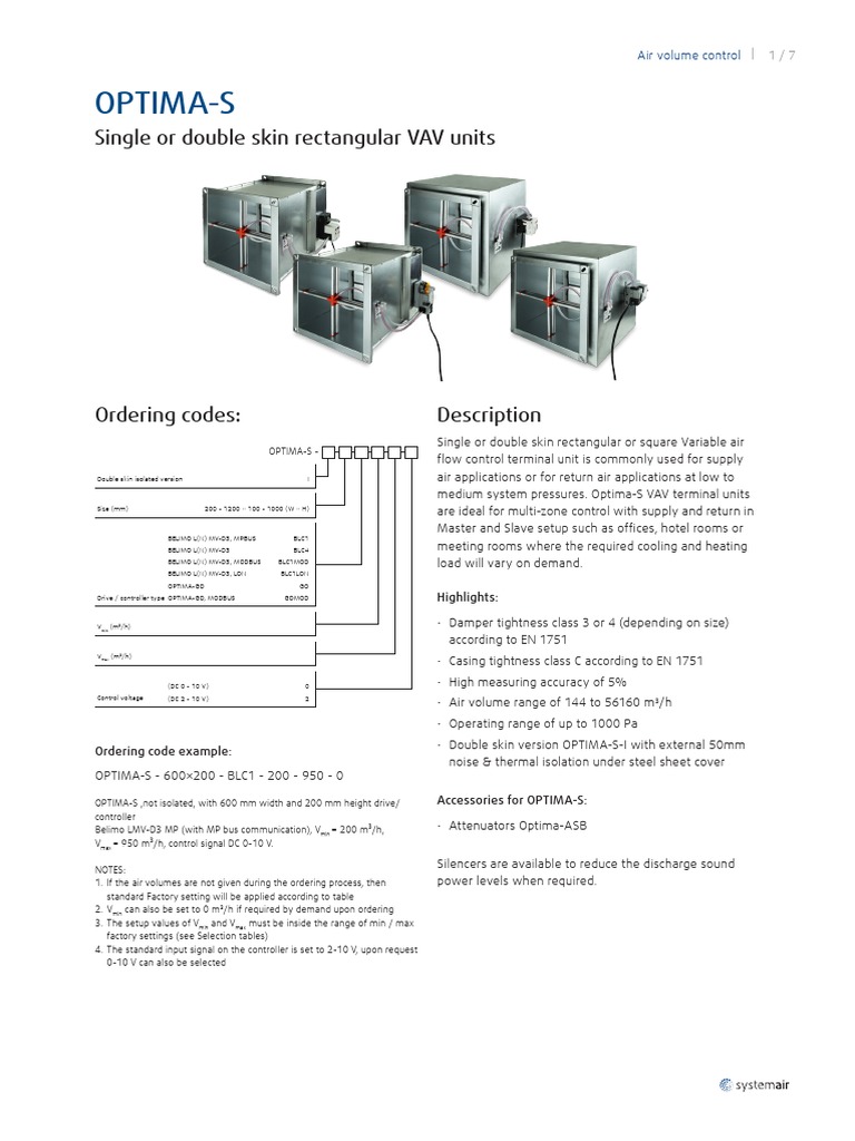 VAV Damper | PDF | Duct (Flow) | Manufactured Goods