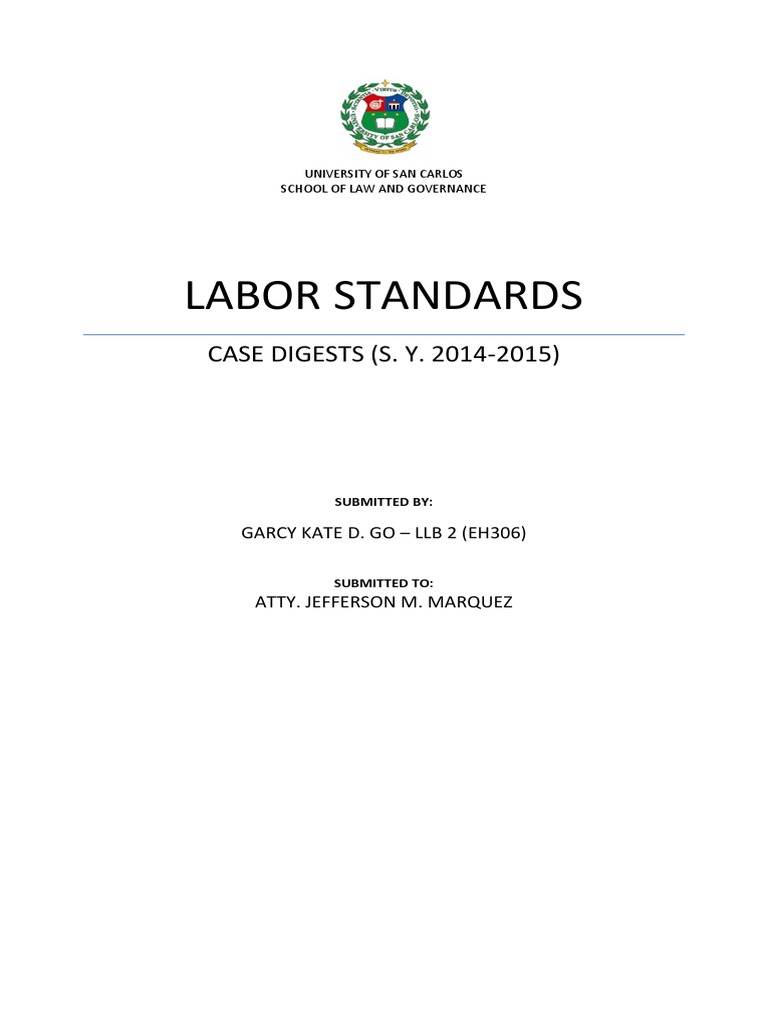Law Students' Labor Case Digests | PDF | Independent Contractor ...