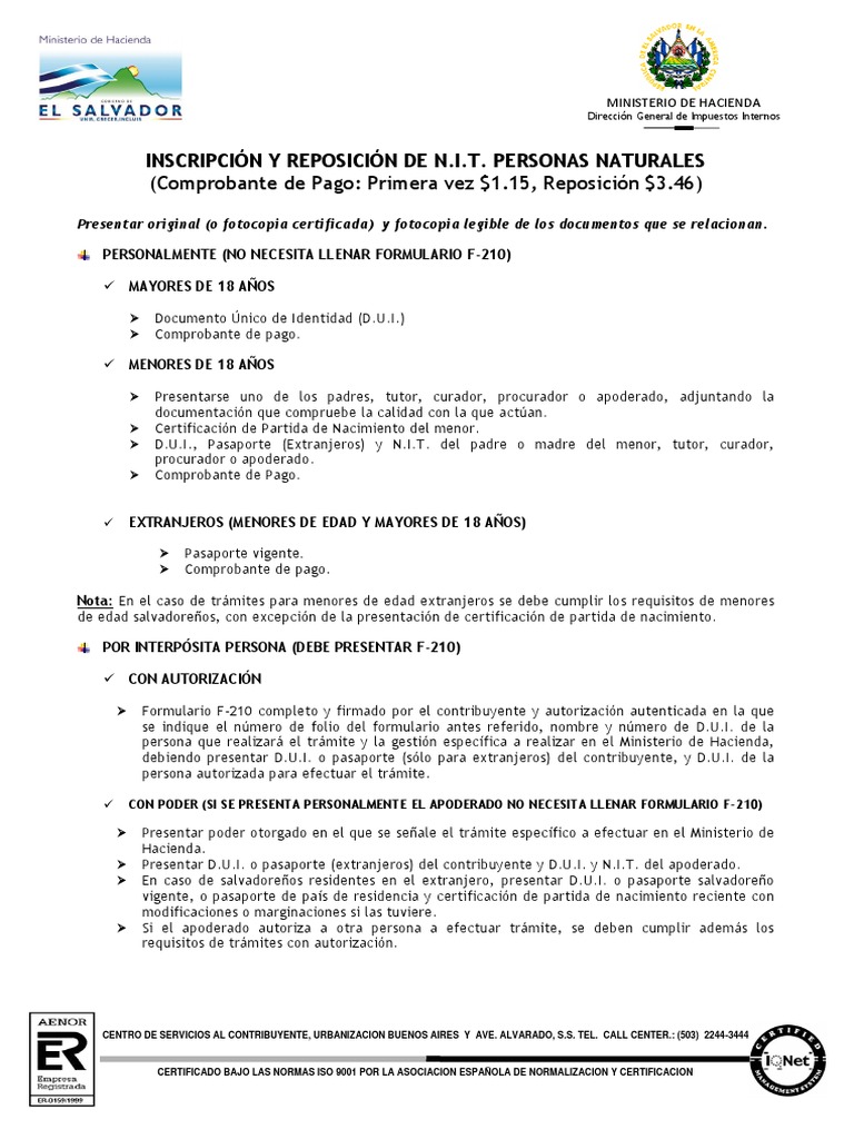 Requisitos NIT personas naturales | PDF | Gobierno | Business