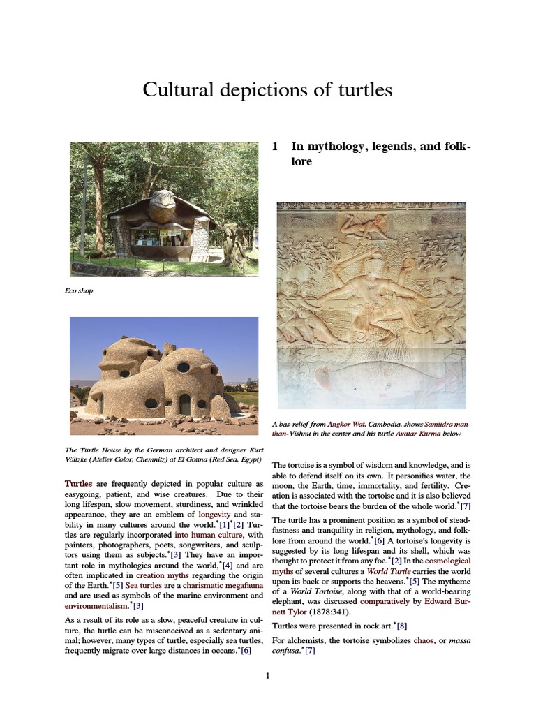 Cultural Depictions of Turtles | PDF | Social Science