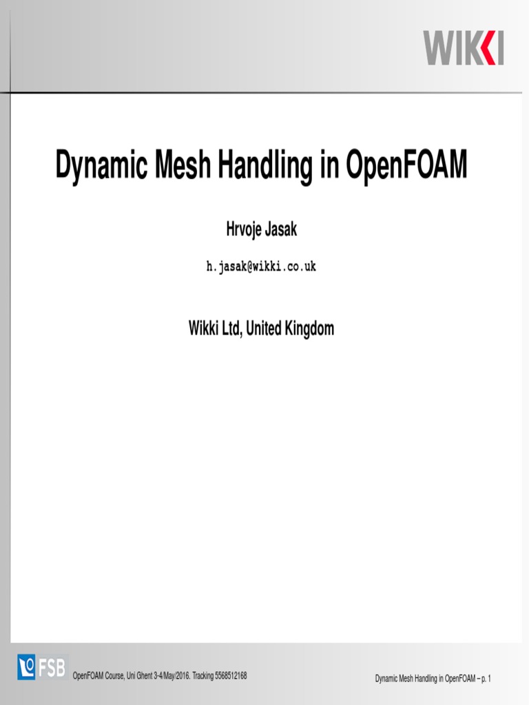 Dynamic Mesh | PDF | Fluid Dynamics | Equations