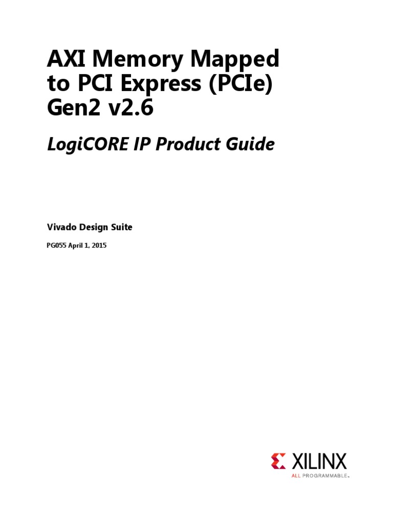 pg055 Axi Bridge Pcie PDF | PDF | Electronics | Computer Architecture