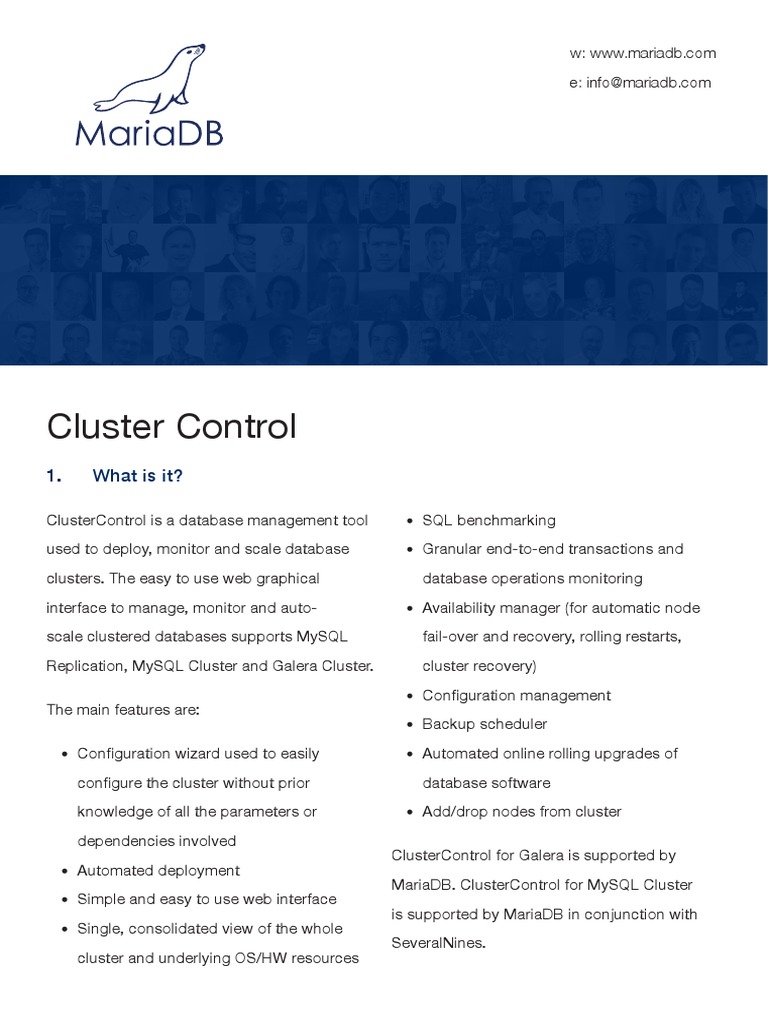 Cluster Control | PDF | My Sql | Databases