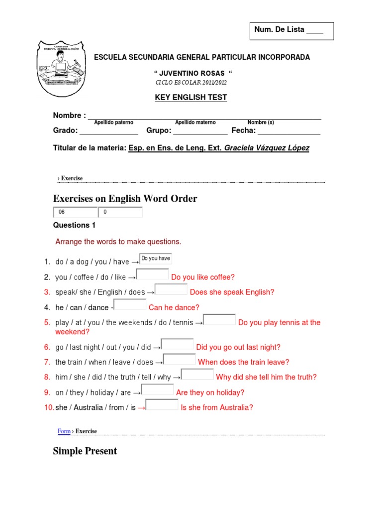 Yes-No WH Questions | PDF | Grammar