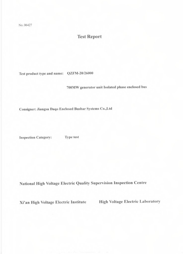 Isolated Phase Bus Duct Type Report | PDF