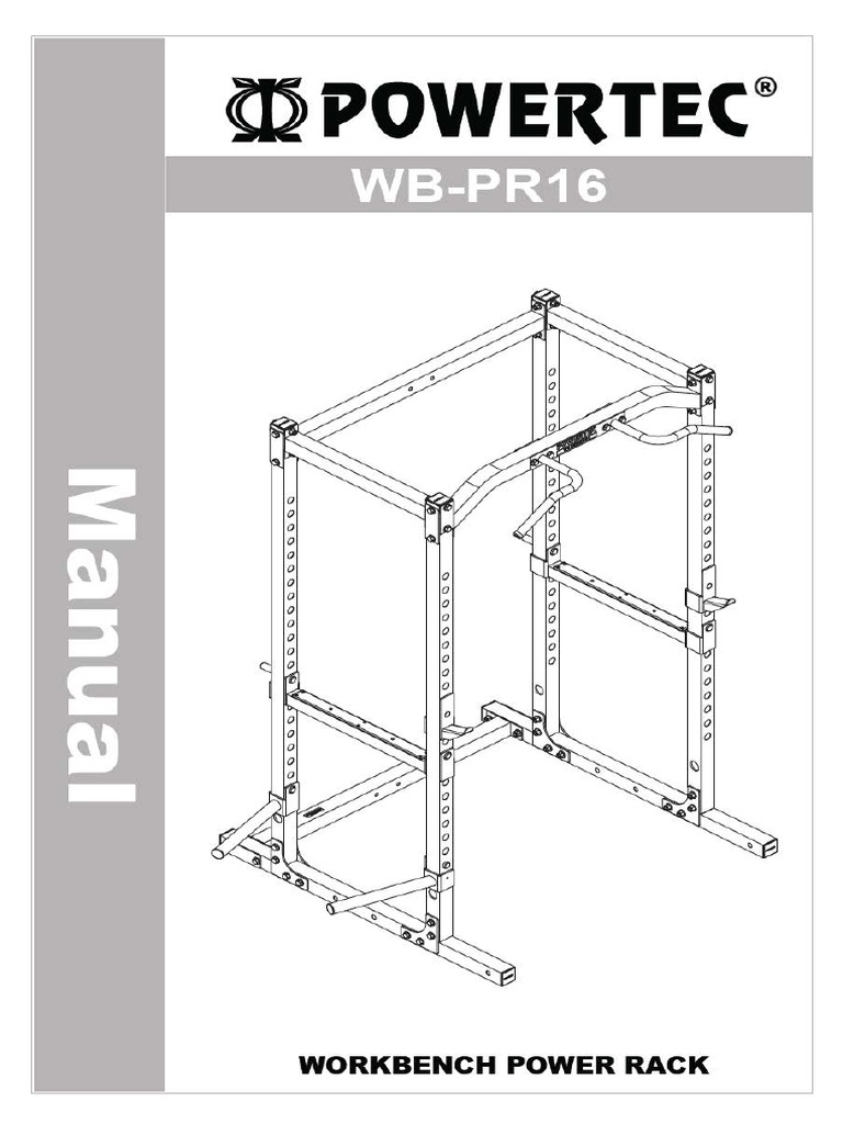 WB-PR16 Powertec Power Rack Assembly Manual | PDF | Physical Exercise ...