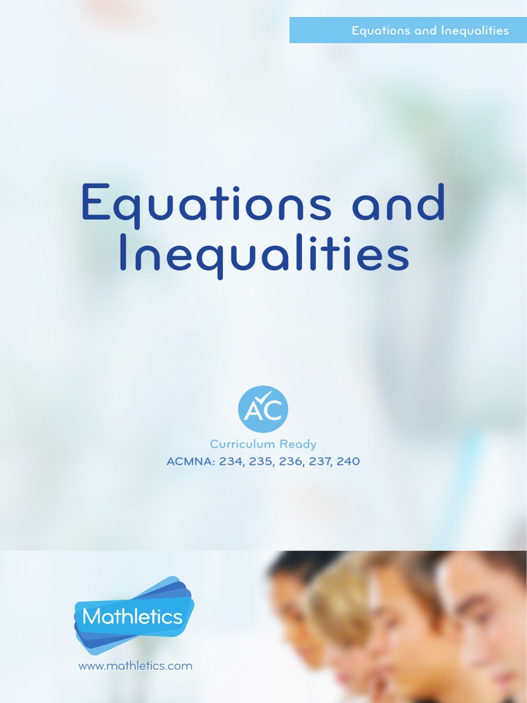 Equations and Inequations | PDF | Equations | Fraction (Mathematics)