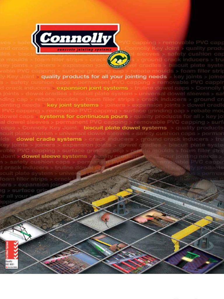 Connolly Key Joint Specifications Guide | PDF | Casting (Metalworking ...