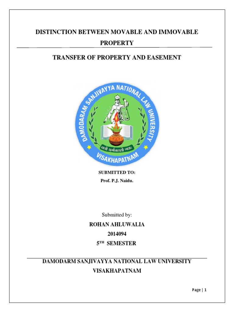 Transfer of Property | PDF | Real Property | Property