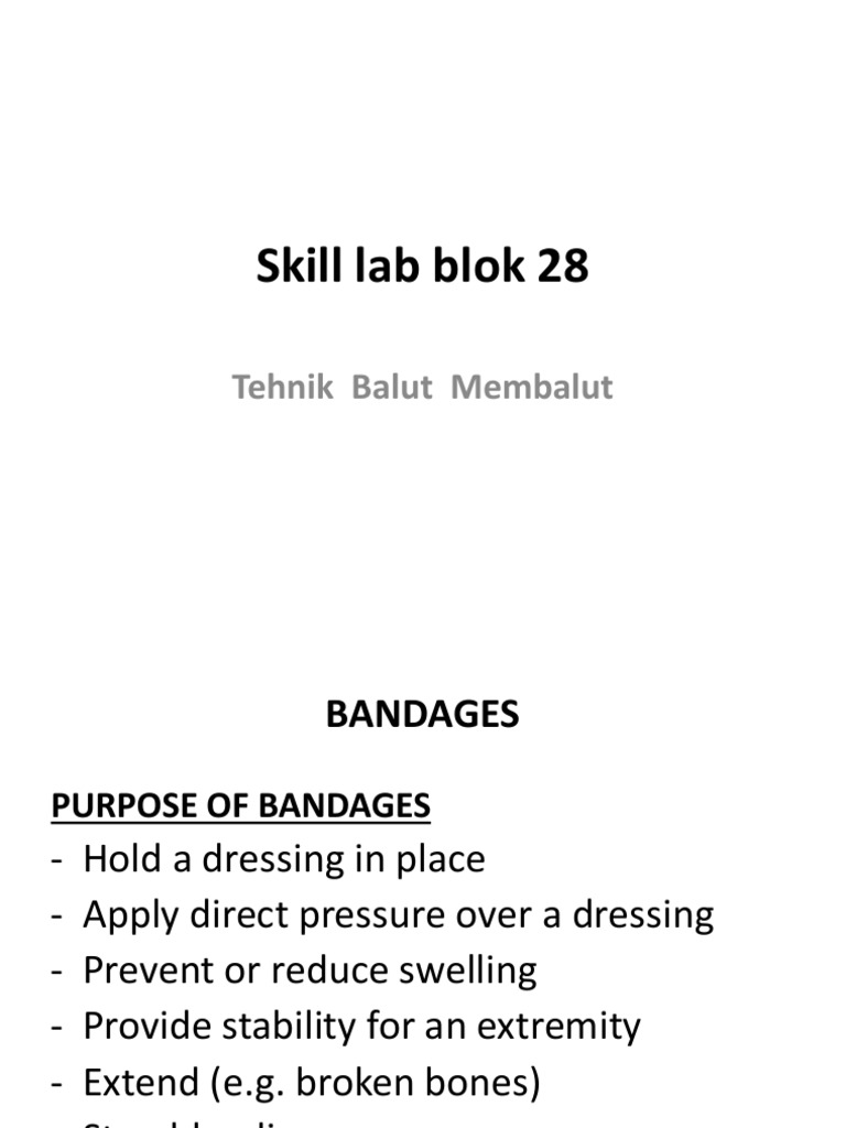 Tehnik Balut Membalut | PDF | Wound | Clinical Medicine