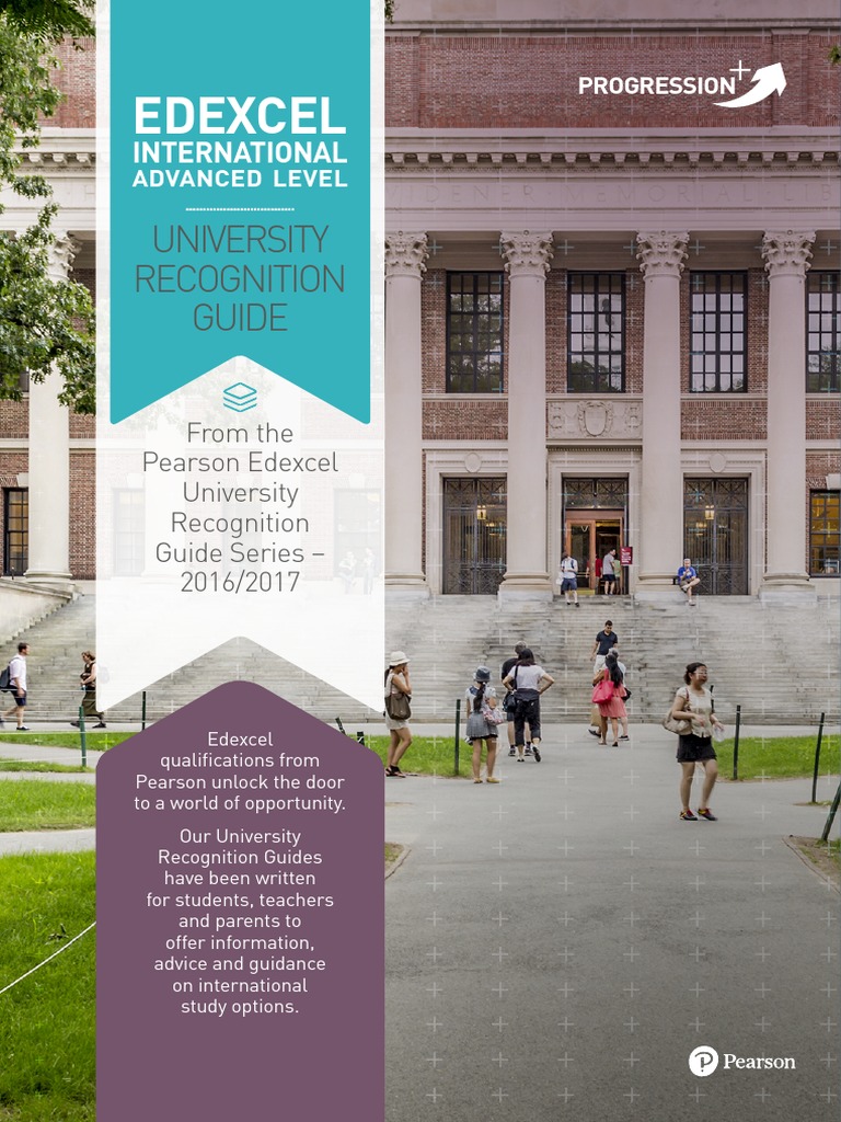 Edexcel Guide For IAL University Recognition | PDF | University And ...