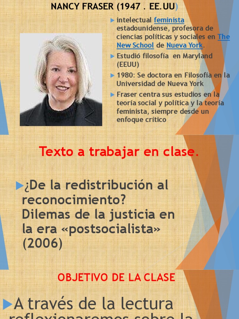 Nancy Fraser (1947 [Autoguardado] | Política | Feminismo | Prueba ...