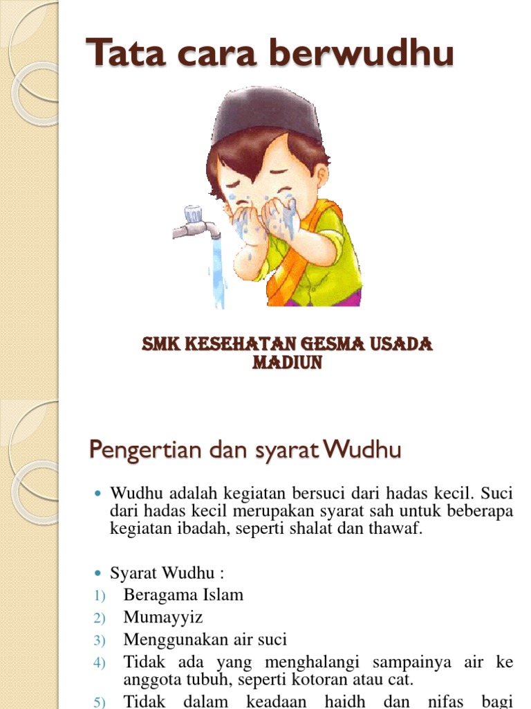Tata Cara Wudhu Dan Tayamum | PDF
