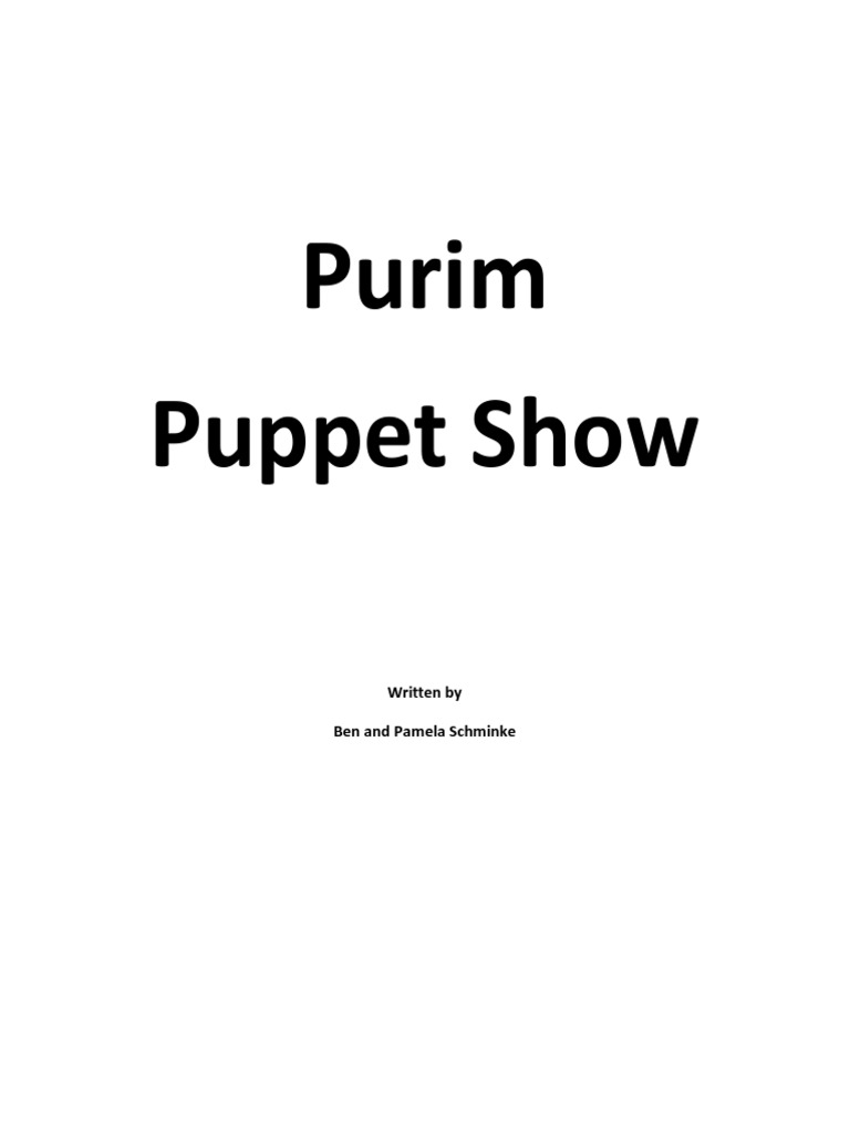 Esther's Puppet Show Script | PDF | Esther | Hebrew Language Names