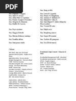 Current Philippine Senators List | PDF