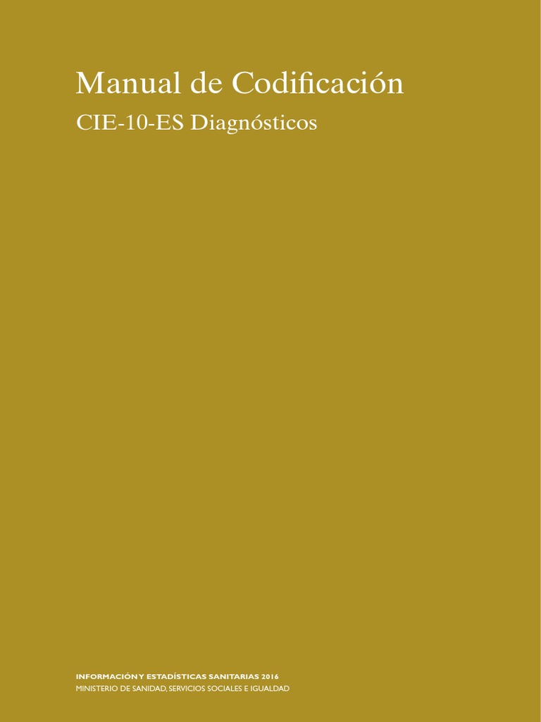 CIE-10-ES Manual de Codificación DIAGNÓSTICOS | PDF | Diagnostico medico | Virus