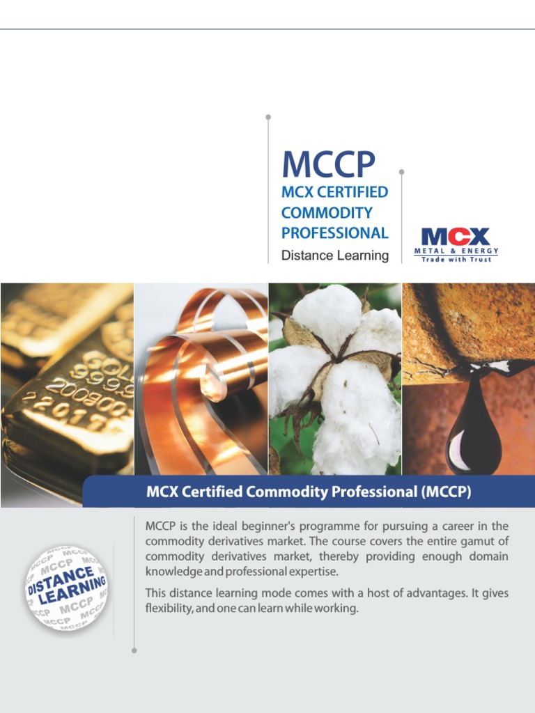 MCCP Leaflet Distance Learning | PDF | Derivative (Finance) | Commodity