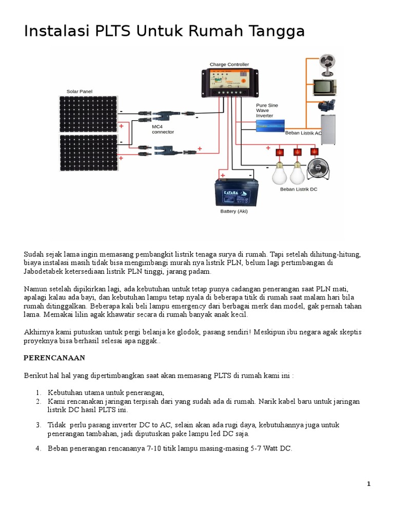 Mengenal Instalasi Plts Rumah Tangga Pdf