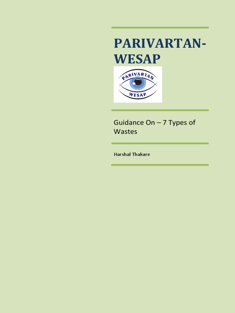 7 Types of Waste Guidance Explained | PDF | Lean Manufacturing | Inventory