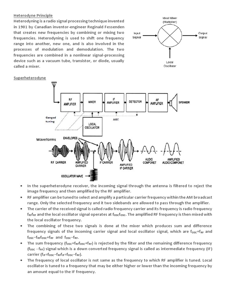 Heterodyne Principle | PDF | Detector (Radio) | Frequency Modulation