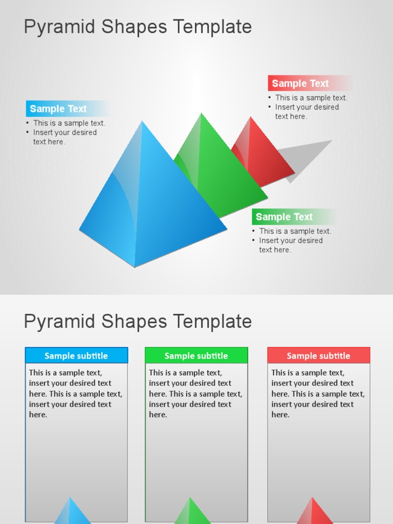 1084 Pyramid Powerpoint Shapes Template | PDF