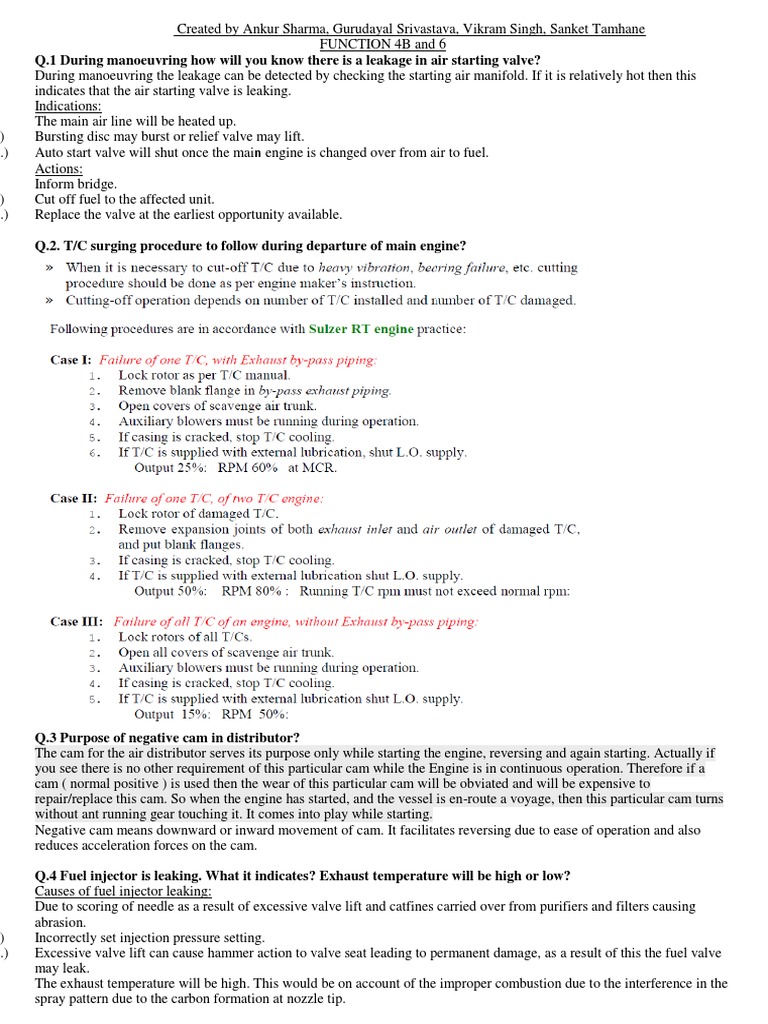 Calculating MCR for JCW Tank Engine | PDF | Piston | Internal ...