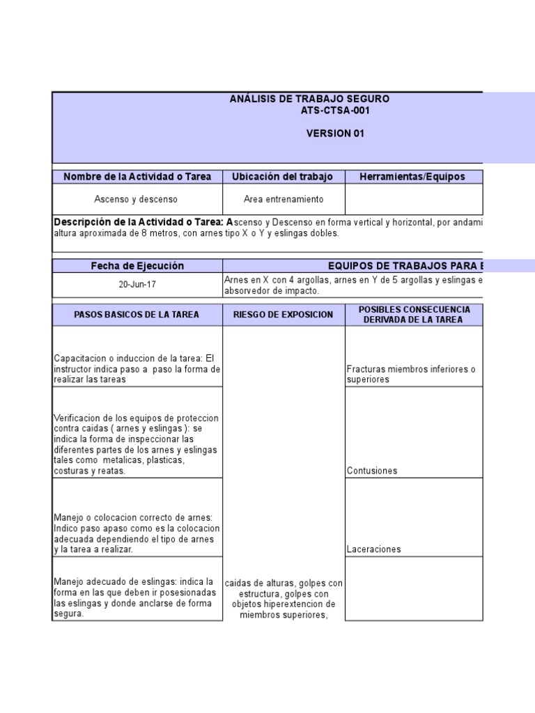 Ats de Trabajo en Alturas Yole | PDF | Andamio | Science