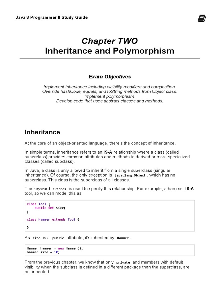 Java Inheritance and Polymorphism | PDF | Inheritance (Object Oriented ... Java Inheritance and Polymorphism | PDF | Inheritance (Object Oriented ...