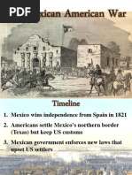 Mexican-American War Timeline | PDF | Mexican–American War | Military ...