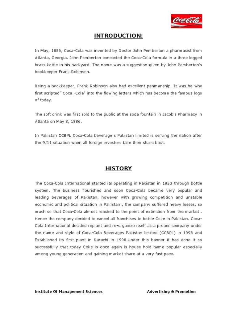 Coke | PDF | Coca Cola | The Coca Cola Company