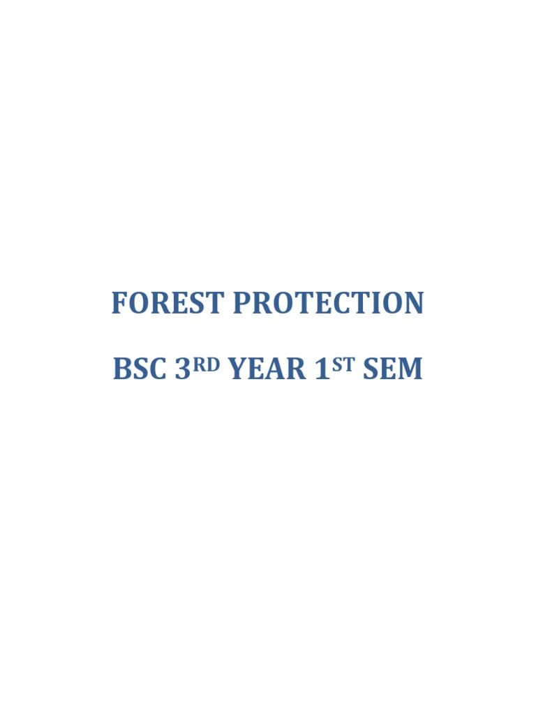 Forest Protection Overview and Strategies | PDF | Zoology | Biology