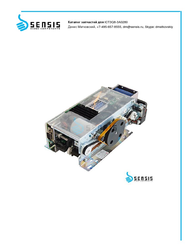 Spare Parts List SANKYO ICT3Q8 | PDF | Equipment | Machines