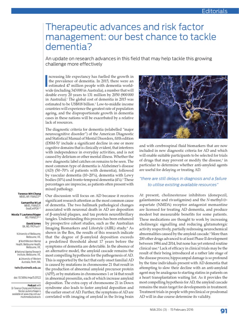 Therapeutic Advances And Risk Factor Management Our Best Chance To