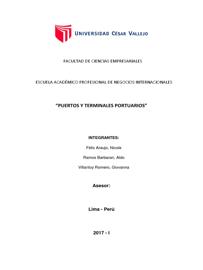 Puertos y Terminales Portuarios Terminado | PDF | Puerto | Industrias