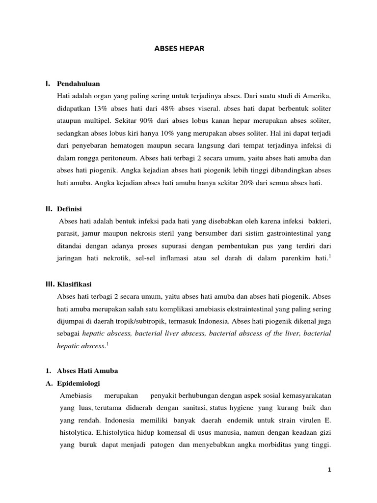 Abses Hepar Fix 1. | PDF