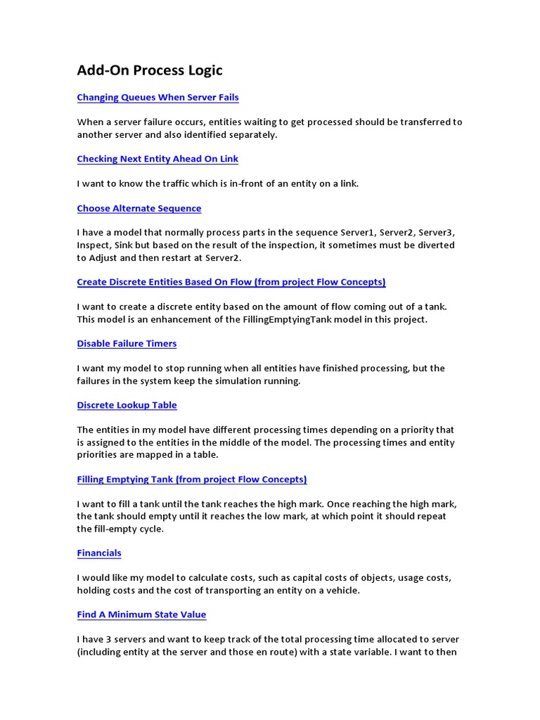 SIMBITS SIMIO Clasificacion | PDF | Object (Computer Science) | Routing