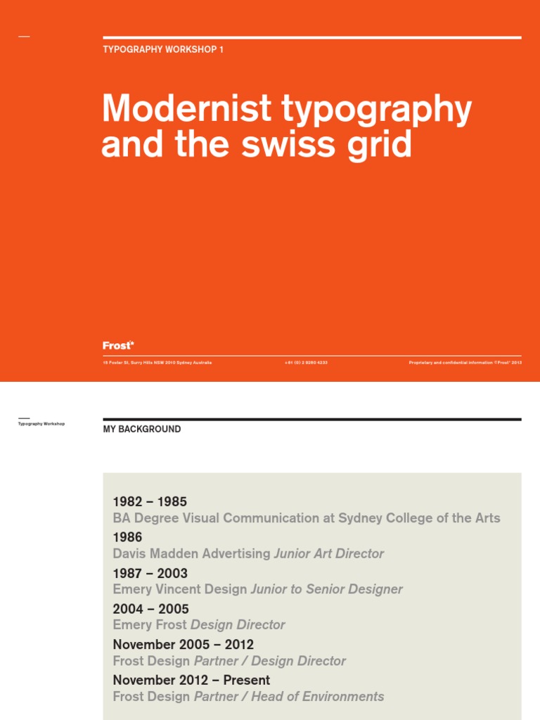 Modernist Typography and The Swiss Grid | Download Free PDF | Sans ...