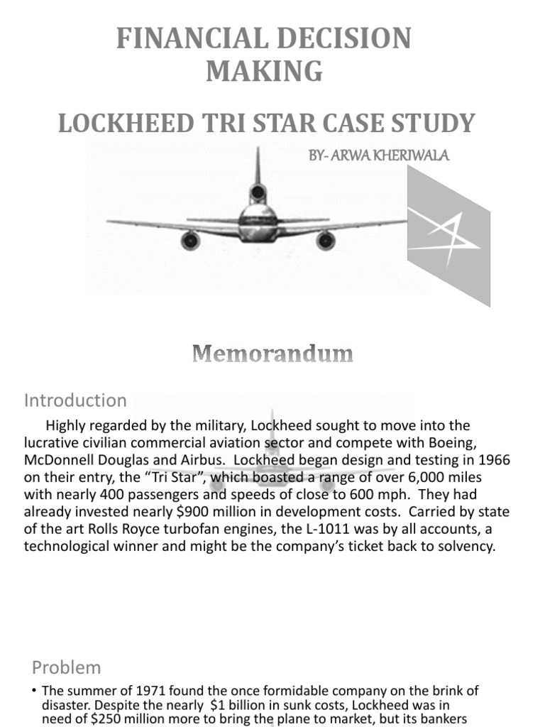 Lockheed Tri Star Case Study | PDF | Net Present Value | Stocks