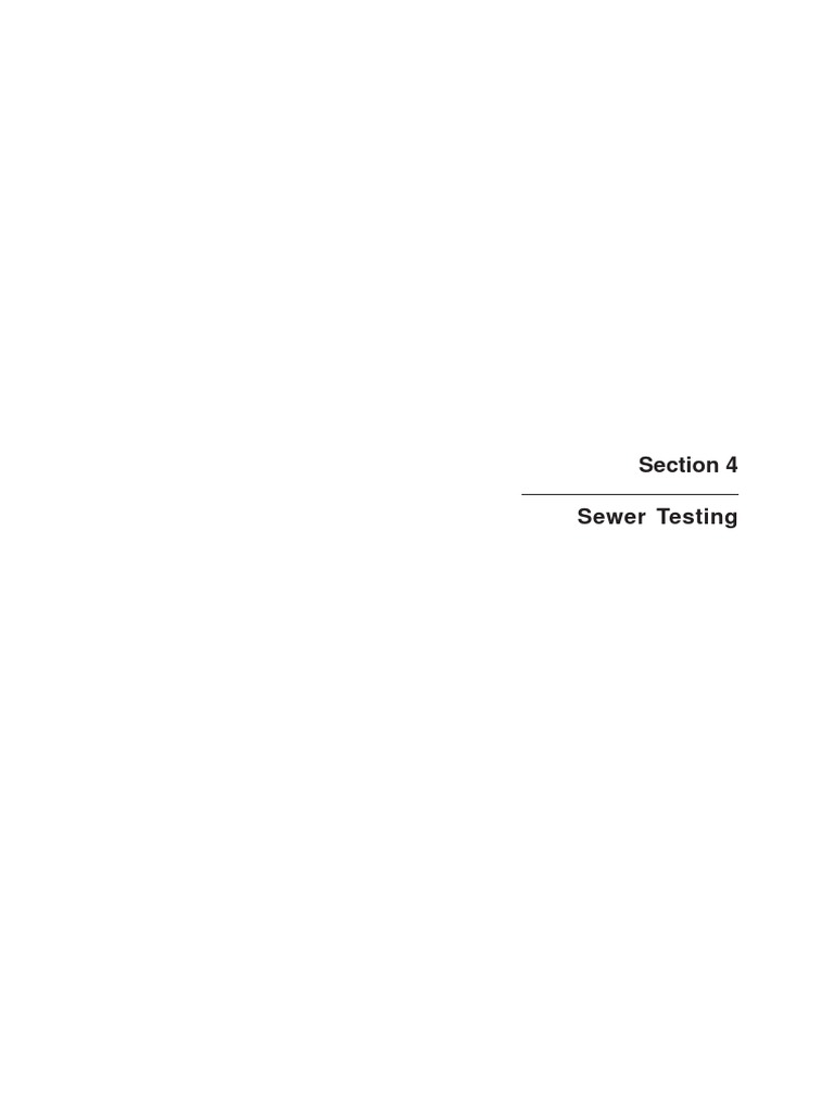 Testing Sewer Line | PDF | Sanitary Sewer | Leak