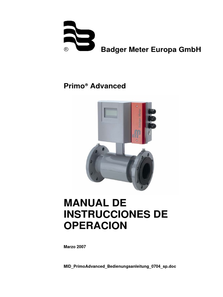 Badger Meter | PDF | Medición de flujo | Física