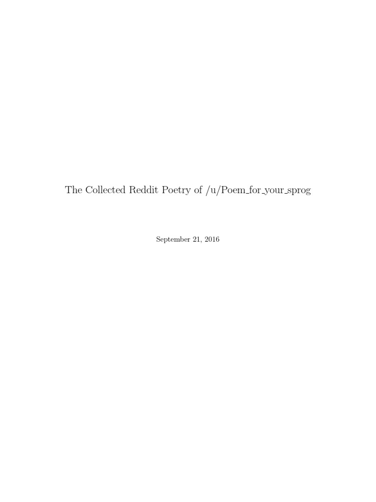 Poem For Your Sprog - Collected Works | PDF | Hillary Clinton ...
