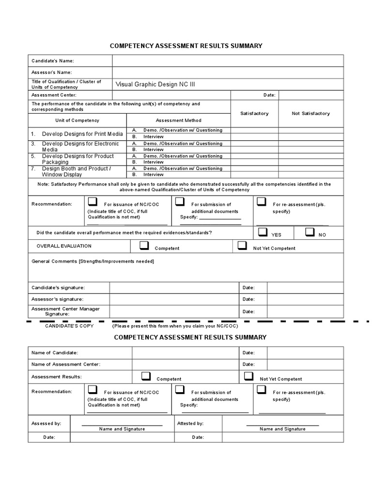 Competency Assessment Results Summary | PDF | Competence (Human ... Competency Assessment Results Summary | PDF | Competence (Human ...