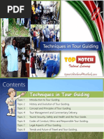 Tour Guiding Module | PDF | Tourism | Leadership