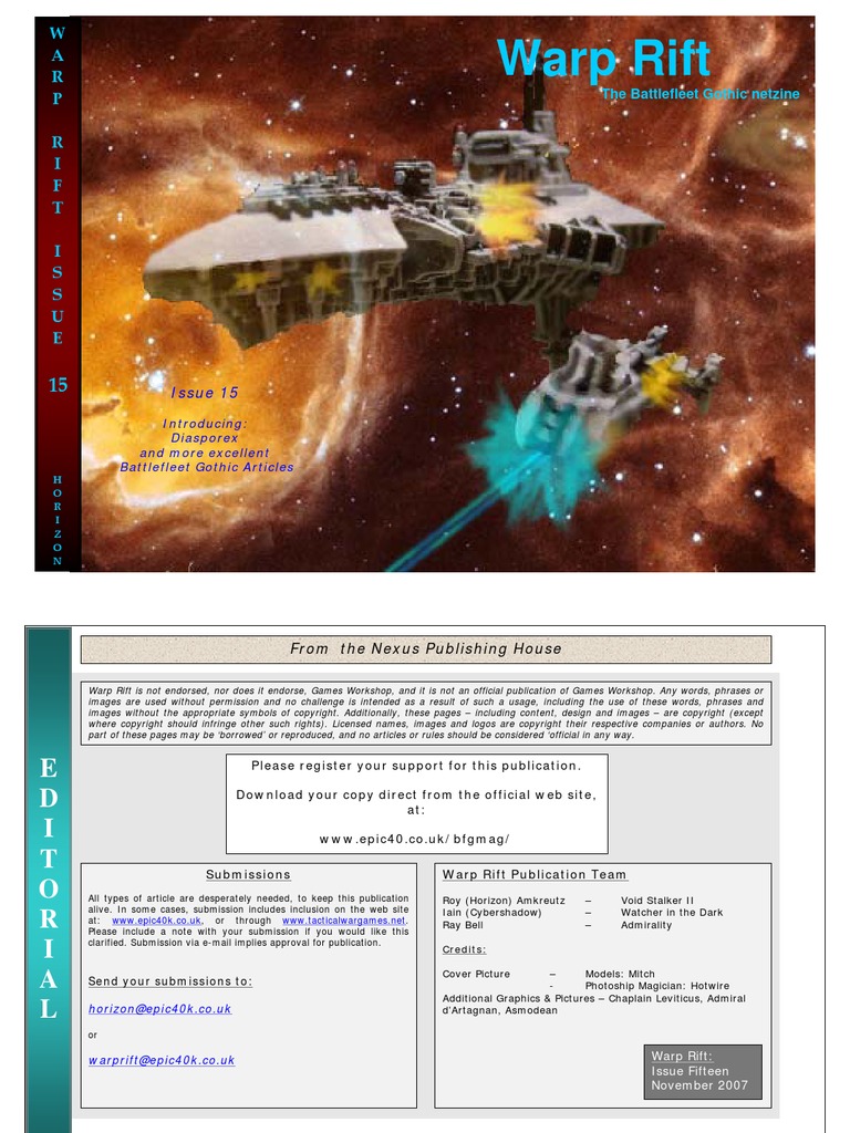 Warp Rift 15 | PDF | Gun Turret | Cruiser