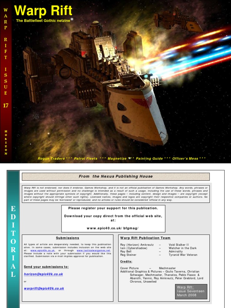 Warp Rift: W A R P | PDF | Shipping | Water Transport