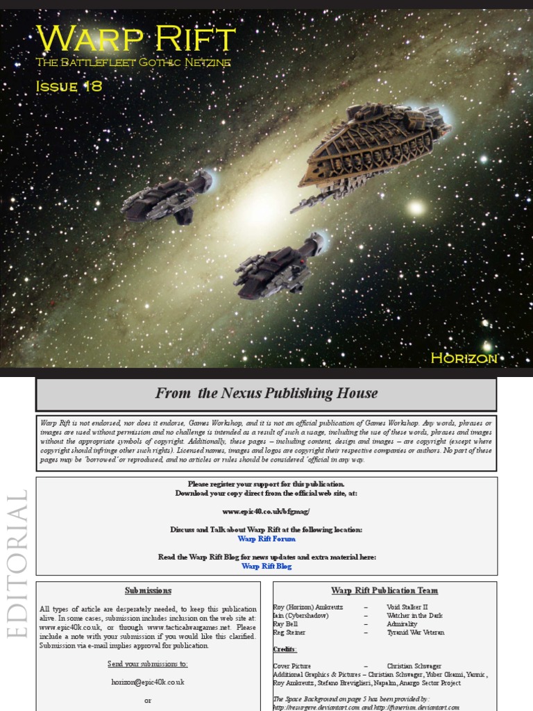Warp Rift 18 | PDF | Torpedo | Ships